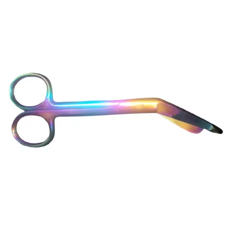 Stainless steel rainbow surgical scissors