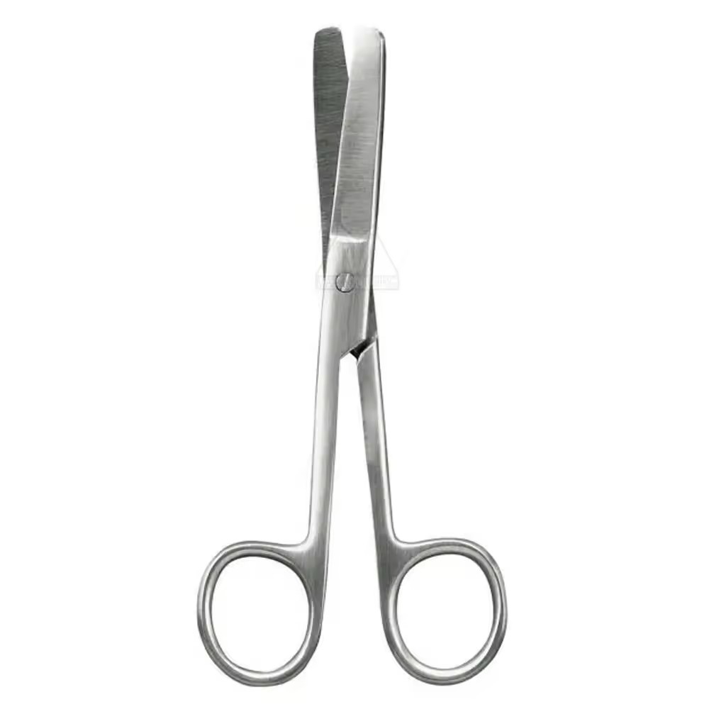 Custom curved stainless steel surgical scissors