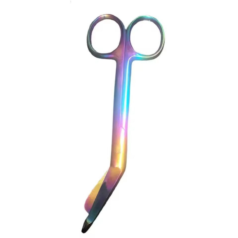 Stainless steel rainbow surgical scissors