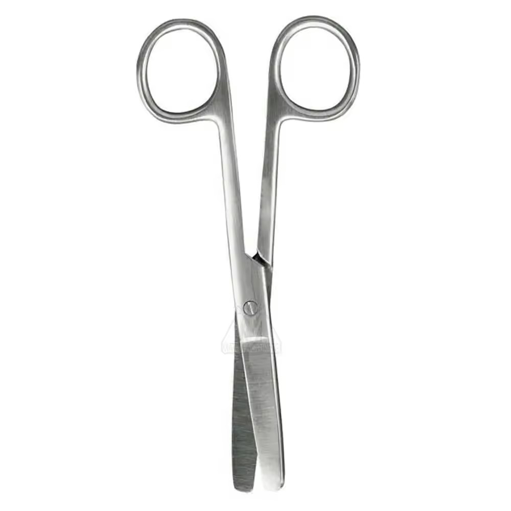 Custom curved stainless steel surgical scissors